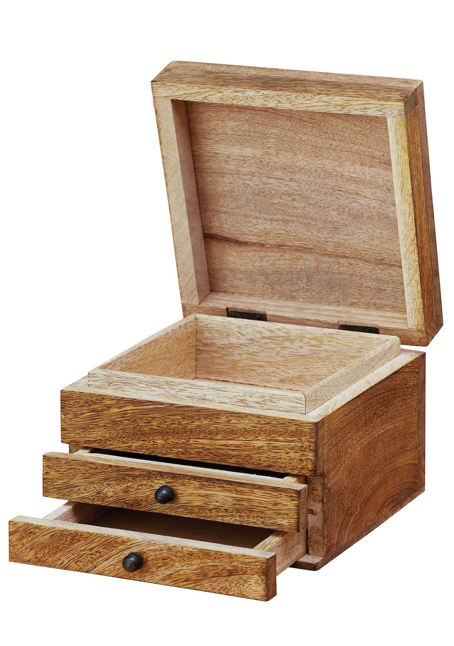 Wooden Jewellery Box With Aztec Design Hand Crafted Gifts For Her ...