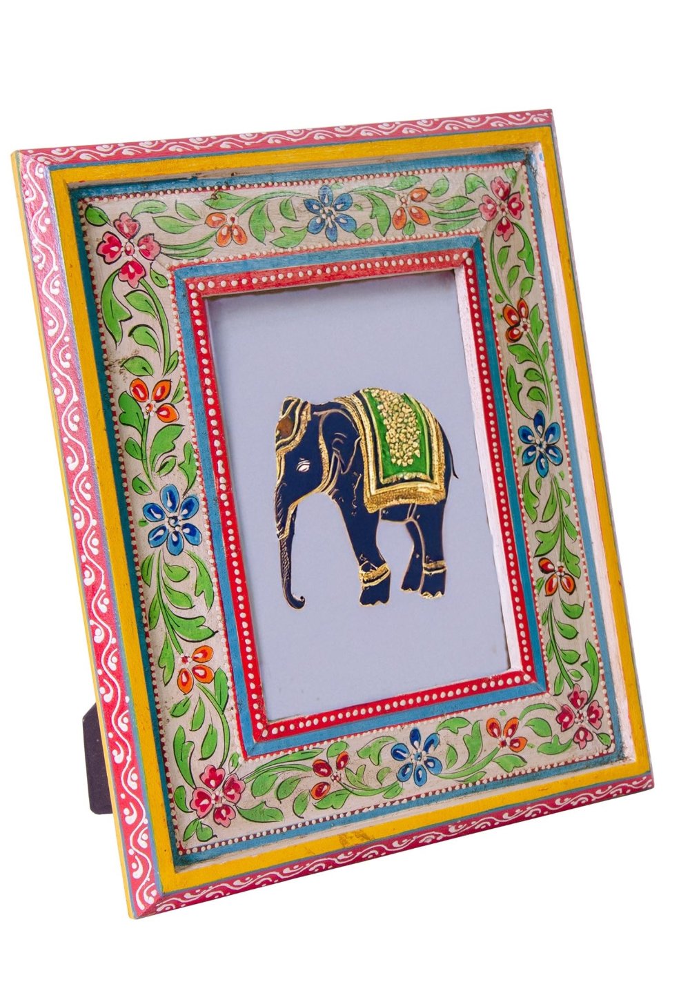 Indian Photo Frame Hand Painted With Floral Design Perfect Gift Idea ...