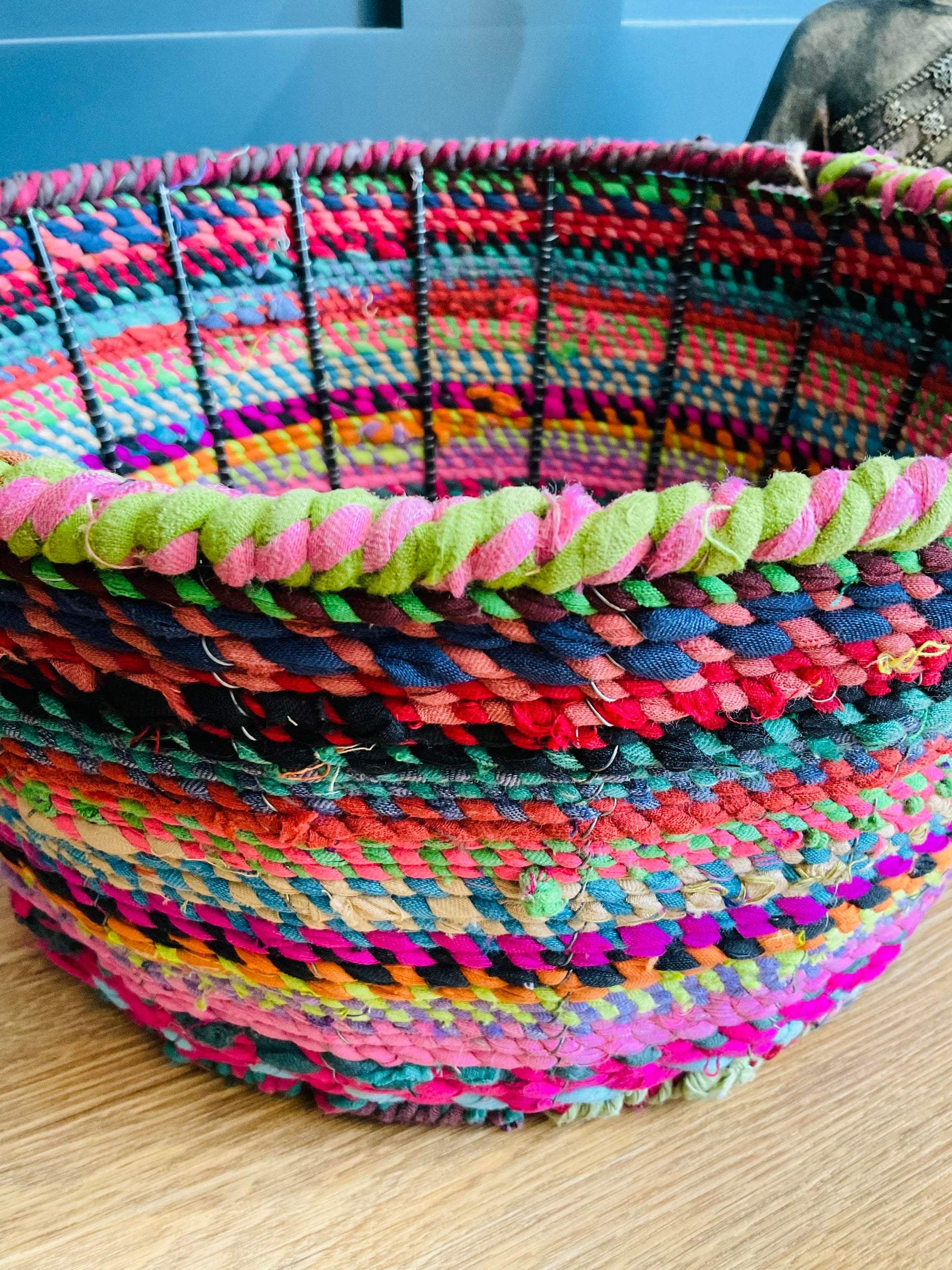 Storage Basket | Rainbow Basket | Basket | Round Basket | Toy Basket ...